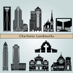 Charlotte Skyline Vector Images (over 160)