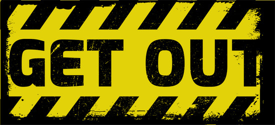 Stay out of water sign Royalty Free Vector Image