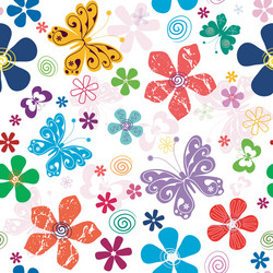 Spring theme seamless background 1 Royalty Free Vector Image