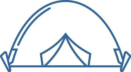 Tent logo design template outdoor logo design Vector Image