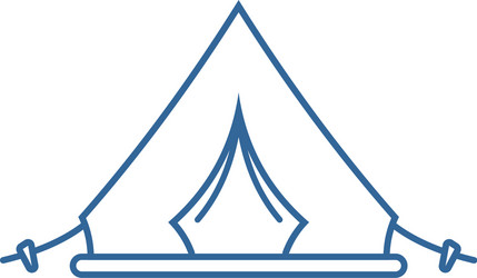 Tent logo design template outdoor logo design Vector Image