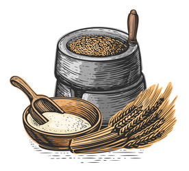 Flour Mill Vector Images (over 4,800)