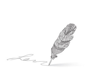Feather Signature Vector Images (over 2,200)