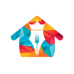 Food king logo design template Royalty Free Vector Image