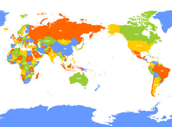 Asia Centric World Map