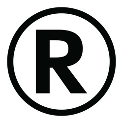 White Registered Trademark Symbol Vector Images (over 1,600)