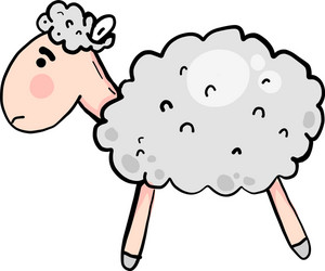 Sad Lamb Vector Images (67)