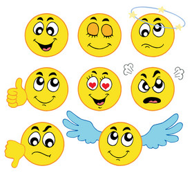 Various smileys 2 Royalty Free Vector Image - VectorStock