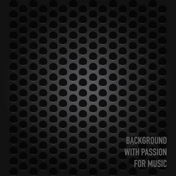 Background with passion for music black grid Vector Image