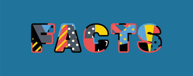 Facts concept word art Royalty Free Vector Image