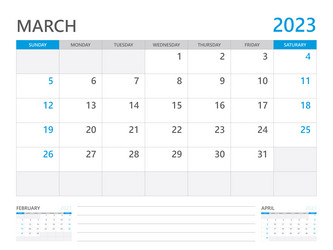 2022 one page blue calendar Royalty Free Vector Image