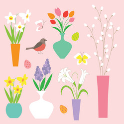 Spring flowers Royalty Free Vector Image - VectorStock