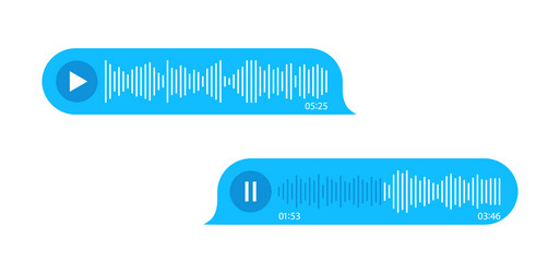 Voice message template Royalty Free Vector Image