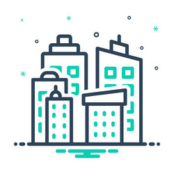 Downtown Royalty Free Vector Image - VectorStock