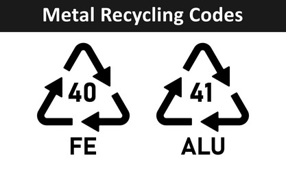 Paper recycle code icon set Royalty Free Vector Image