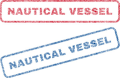 Nautical vessel rubber stamps Royalty Free Vector Image