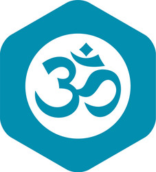 Symbol aum icon simple style Royalty Free Vector Image