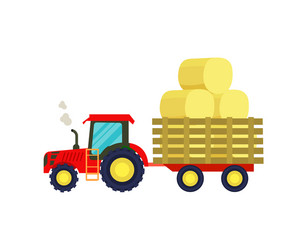 Cartoon tractor Royalty Free Vector Image - VectorStock