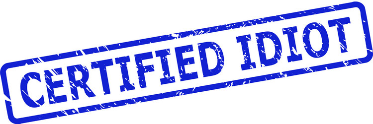 Certified Idiot Vector Images (47)