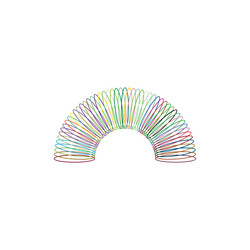 Coil metal steel spring logo icon Royalty Free Vector Image