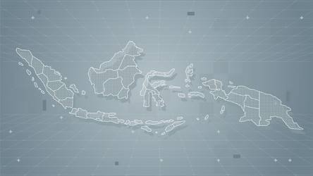 Grey abstract technology tech stylized modern map Vector Image