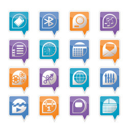 Phone performance and office icon Royalty Free Vector Image