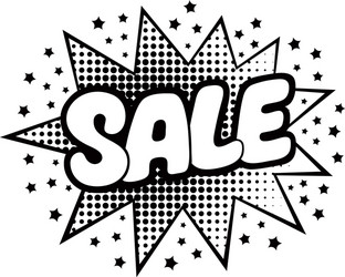 Pop art style sticker Royalty Free Vector Image