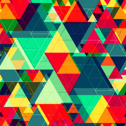 Multicolored triangles seamless background pattern