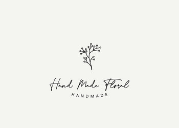 Nature twig logo design template circle leaf icon Vector Image