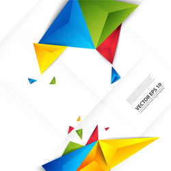 Bird abstract triangle design Royalty Free Vector Image