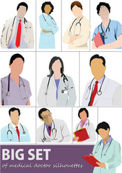 Doctor set Royalty Free Vector Image - VectorStock