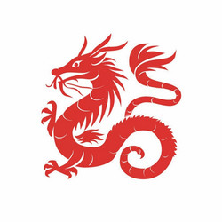 Red dragon design Royalty Free Vector Image - VectorStock