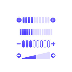 Volume control design for apps and web Royalty Free Vector