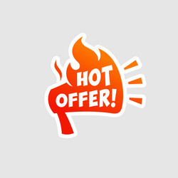 Hot sale logo design Royalty Free Vector Image