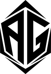 Initial ag logo design ag logo design Royalty Free Vector