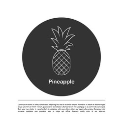 Pineapple fruit Royalty Free Vector Image - VectorStock