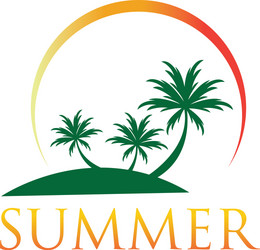 Summer logo symbol design template Royalty Free Vector Image