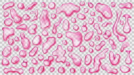 Pink background of water drops Royalty Free Vector Image