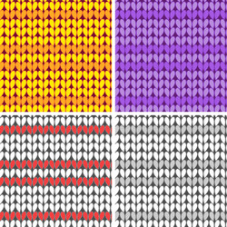 Seamless knitted pattern Royalty Free Vector Image
