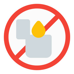 Prohibited use or possession of fire lighters Vector Image