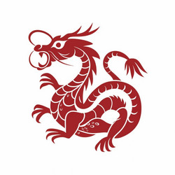 Red dragon design Royalty Free Vector Image - VectorStock