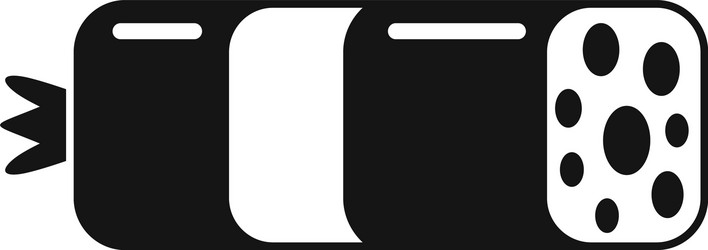 Eco fresh sausage meat icon isometric style Vector Image