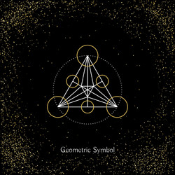 Magic geometry signs Royalty Free Vector Image