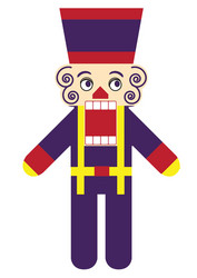 Nutcracker cute element Royalty Free Vector Image