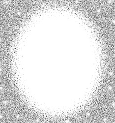 Silver dust falling glitter texture greeting Vector Image