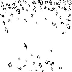 Abstract background black handwritten letters Vector Image