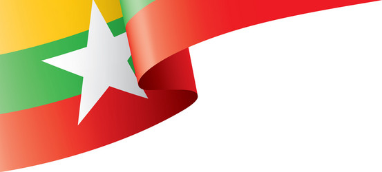 Myanmar flag Royalty Free Vector Image - VectorStock