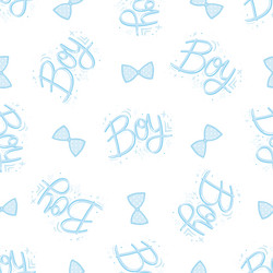 Baby boy pattern seamless backgrounds blue kids Vector Image