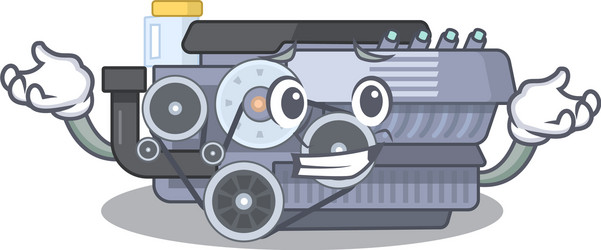 A cute picture combustion engine cartoon Vector Image