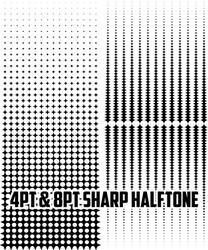 Cross hatch marks halftone Royalty Free Vector Image